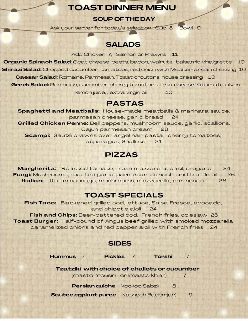 Offers, Promotions, Events - Toast Novato